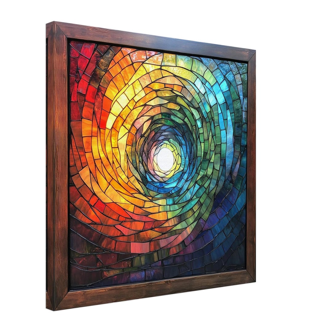 Portal of Possibilities, Stained Glass Canvas Art of a Mystical Portal ...