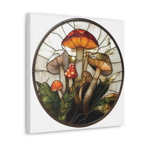 Forest Floor Fungi - Stained Glass Art of Mushrooms - Faux Stained ...