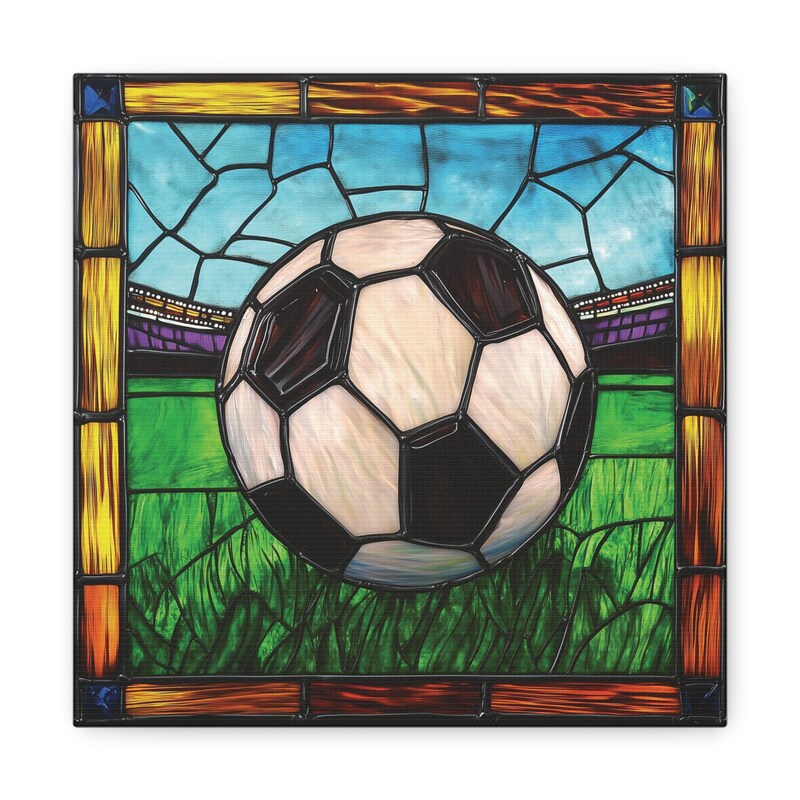Stained Glass Soccer - Etsy