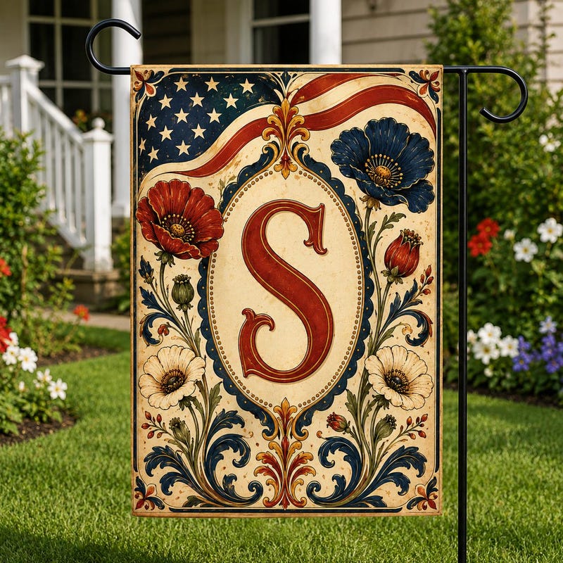 Art Nouveau Garden Flag - Etsy