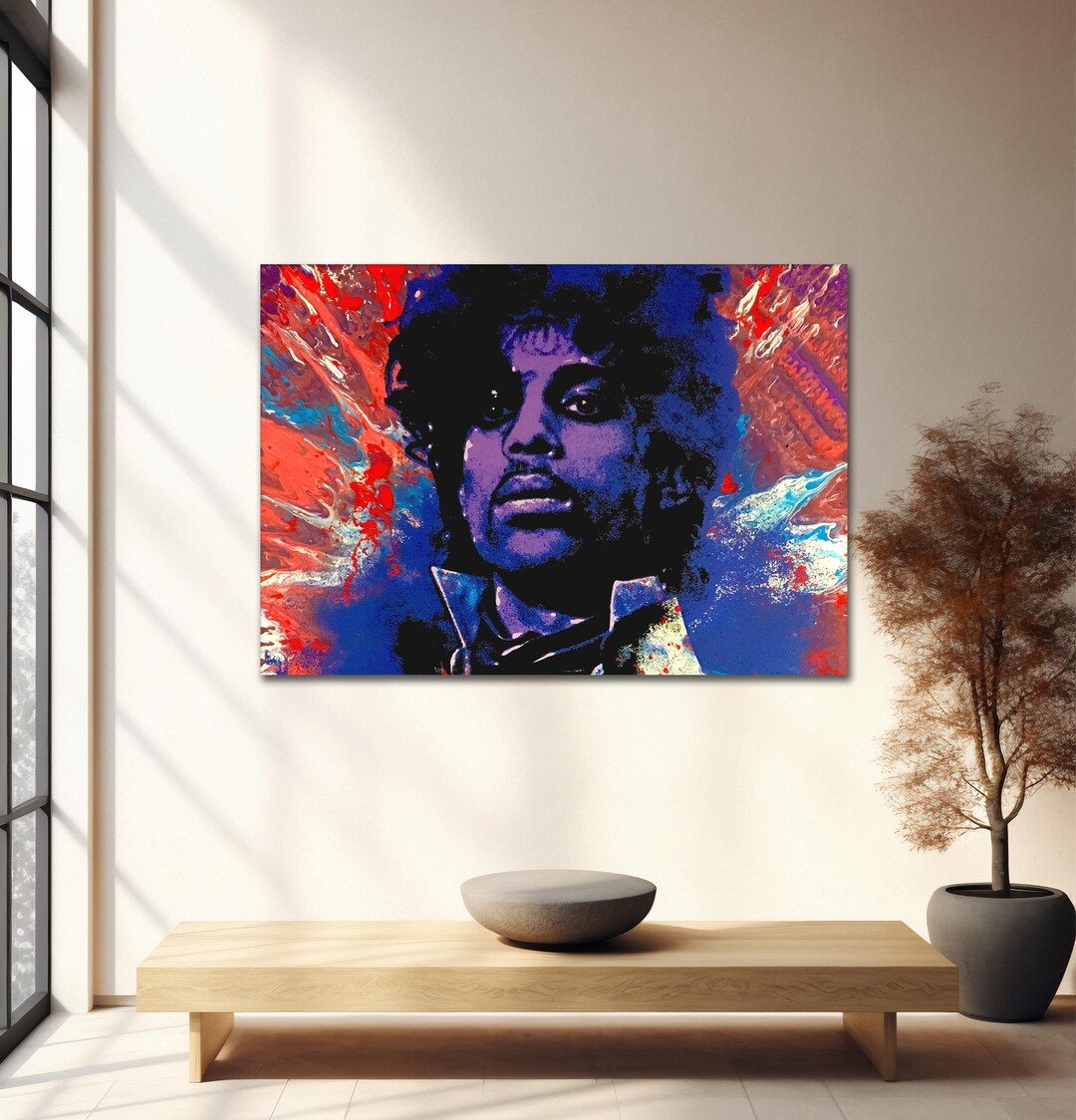 Legendary Prince With Colorful Graffiti Art Abstract Portrait of the ...