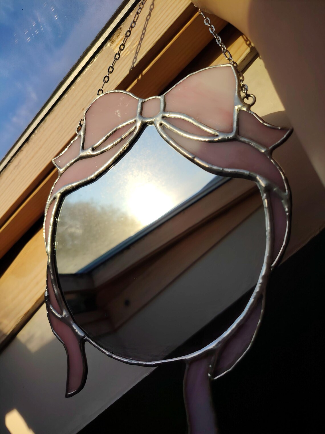 PATTERN ONLY - Stained Glass Pink Bow Mirror - Etsy