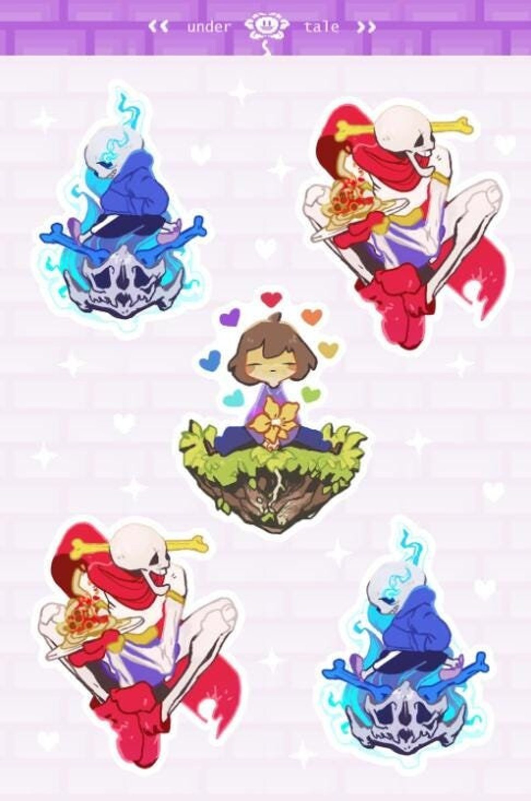 Undertale Sticker Sheet - Etsy