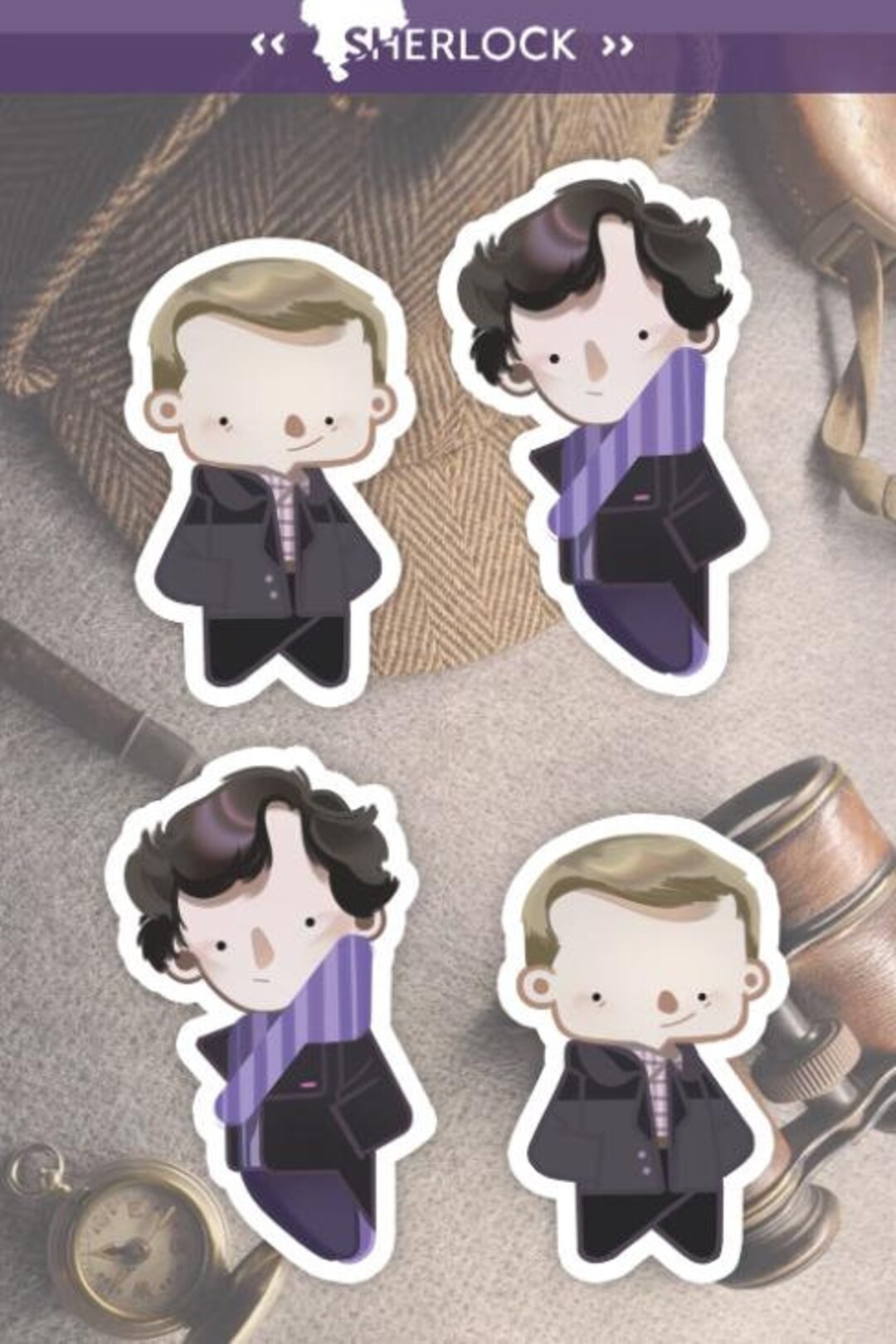 Sherlock | Sticker Sheet - Etsy