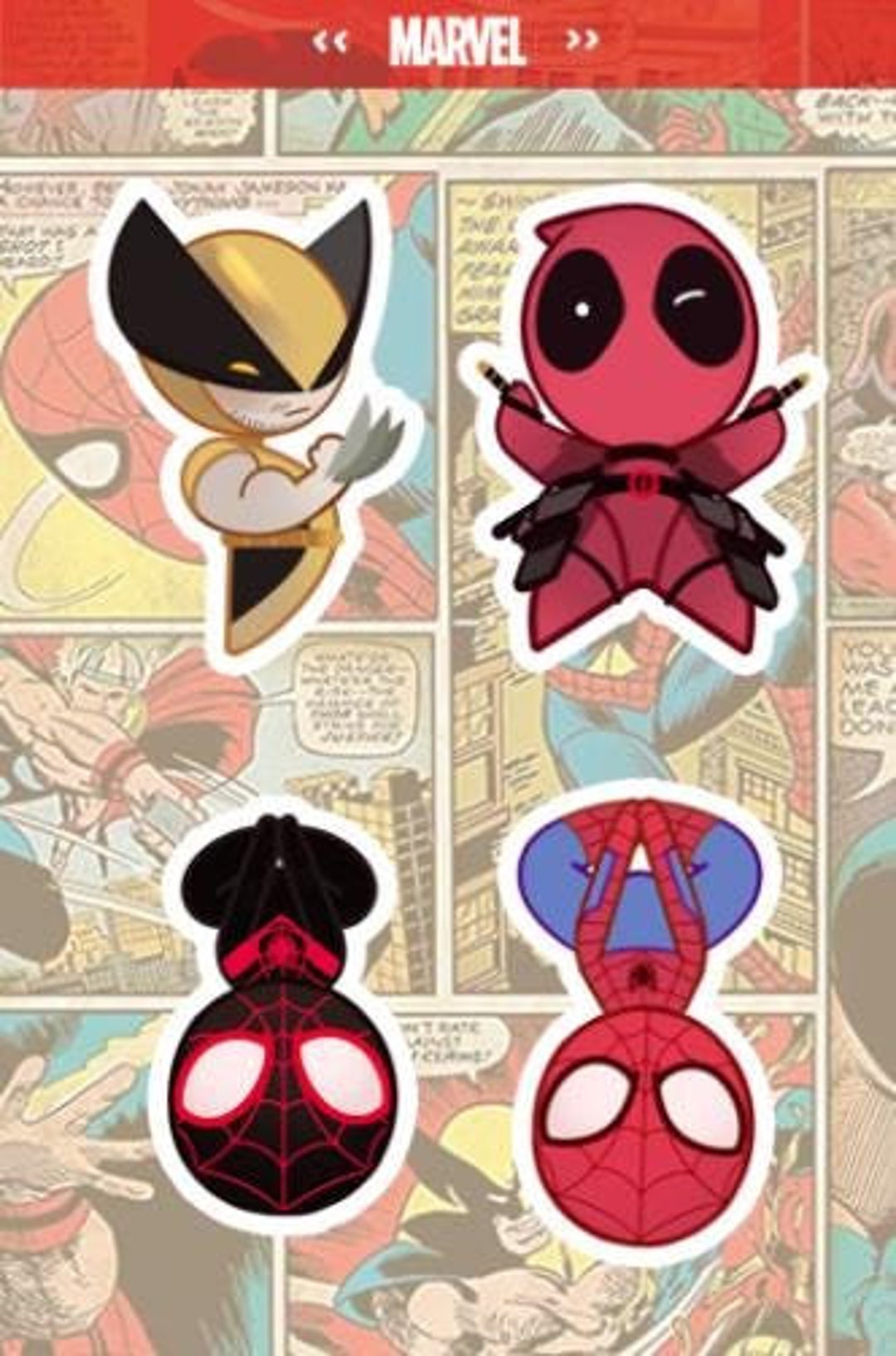 Marvel Sticker Sheet - Etsy