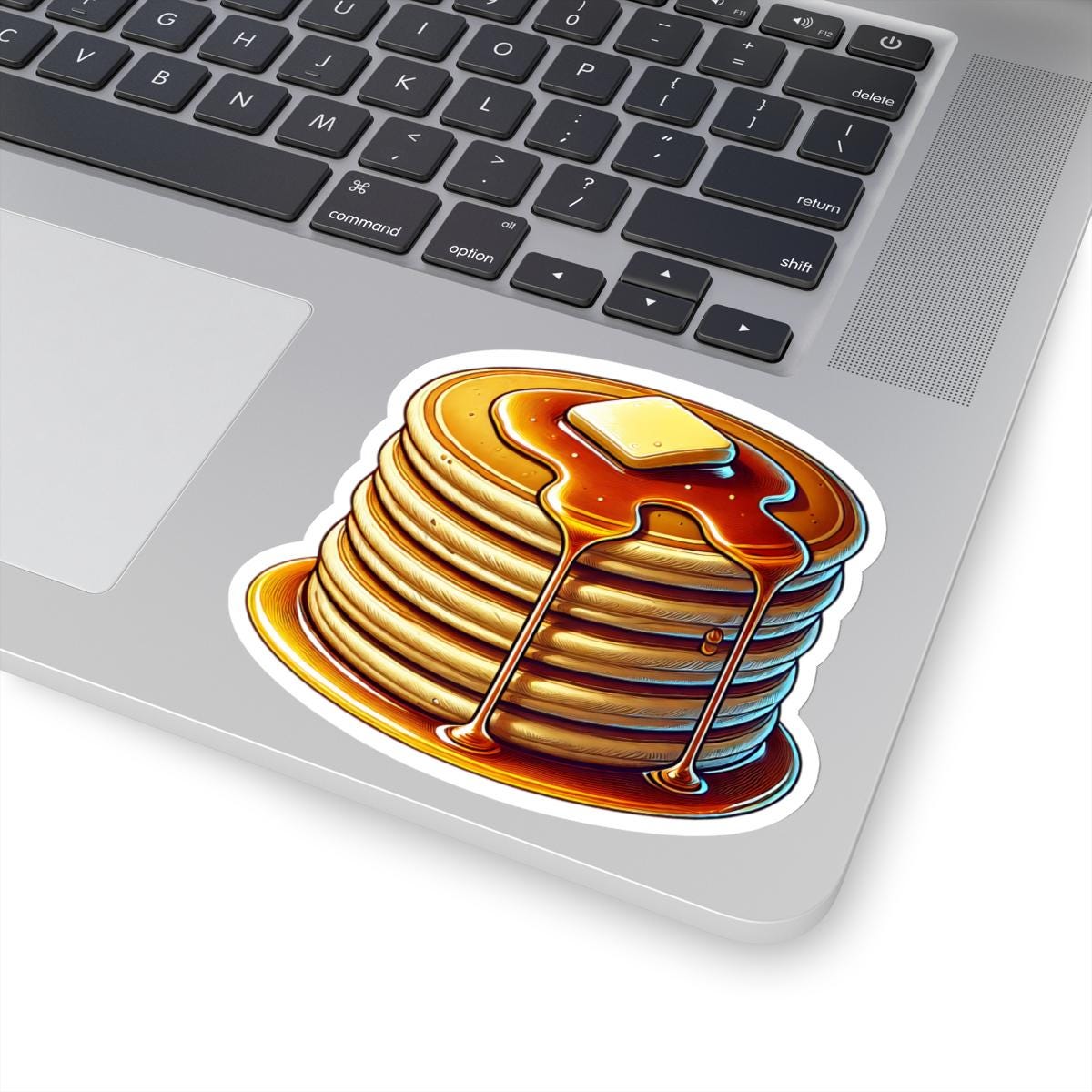 Kawaii Pancakes Sticker, Cute Pancake Sticker, Chibi Kawaii Pancake ...