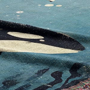 Orca Woven Blanket, Killer Whale Woven Blanket, Underwater Sea Animal ...