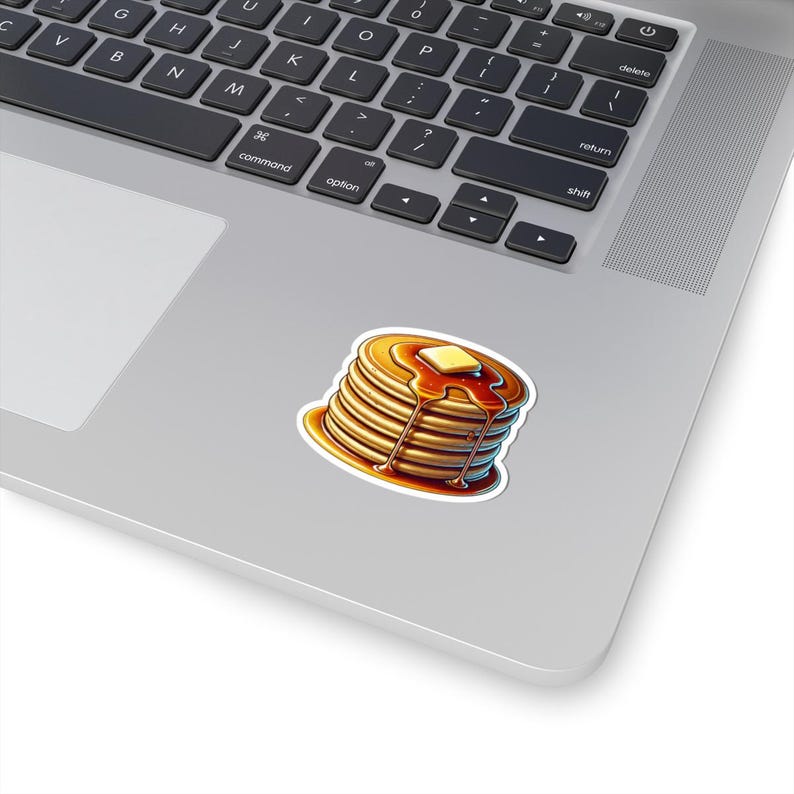 Kawaii Pancakes Sticker, Cute Pancake Sticker, Chibi Kawaii Pancake ...