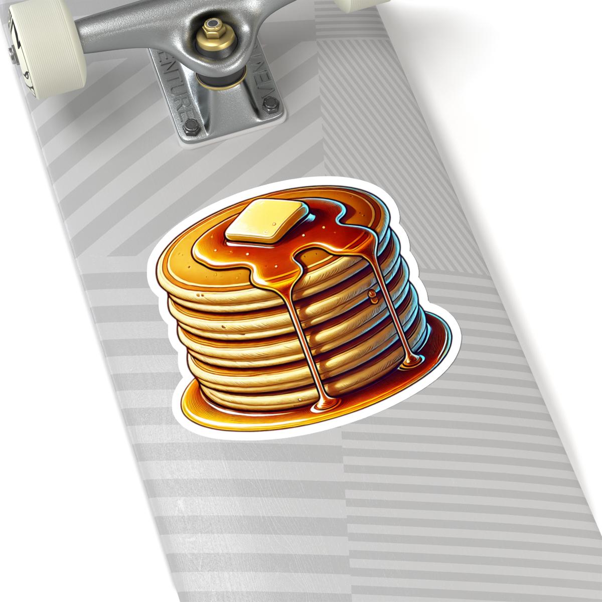 Kawaii Pancakes Sticker, Cute Pancake Sticker, Chibi Kawaii Pancake ...