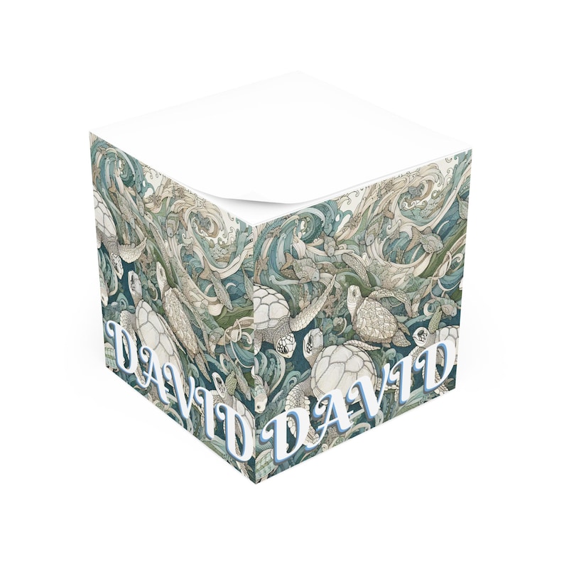 Sea Turtles Personalized - Post It Note Cube, Custom Sticky Notes ...