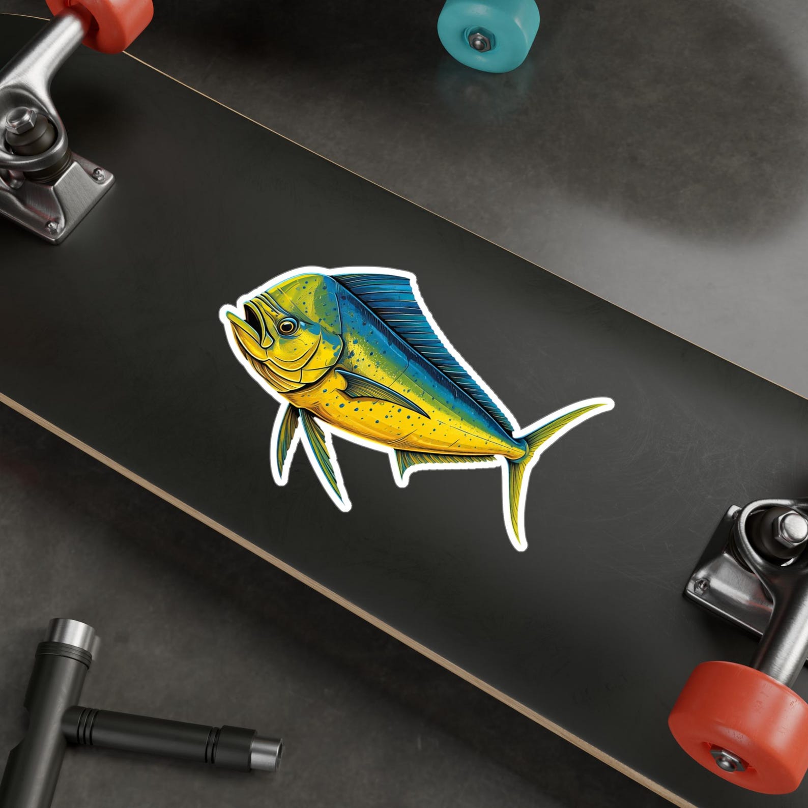 Mahi-mahi Decals, Tropical Fish Vinyl Stickers, Ocean Wildlife Car ...