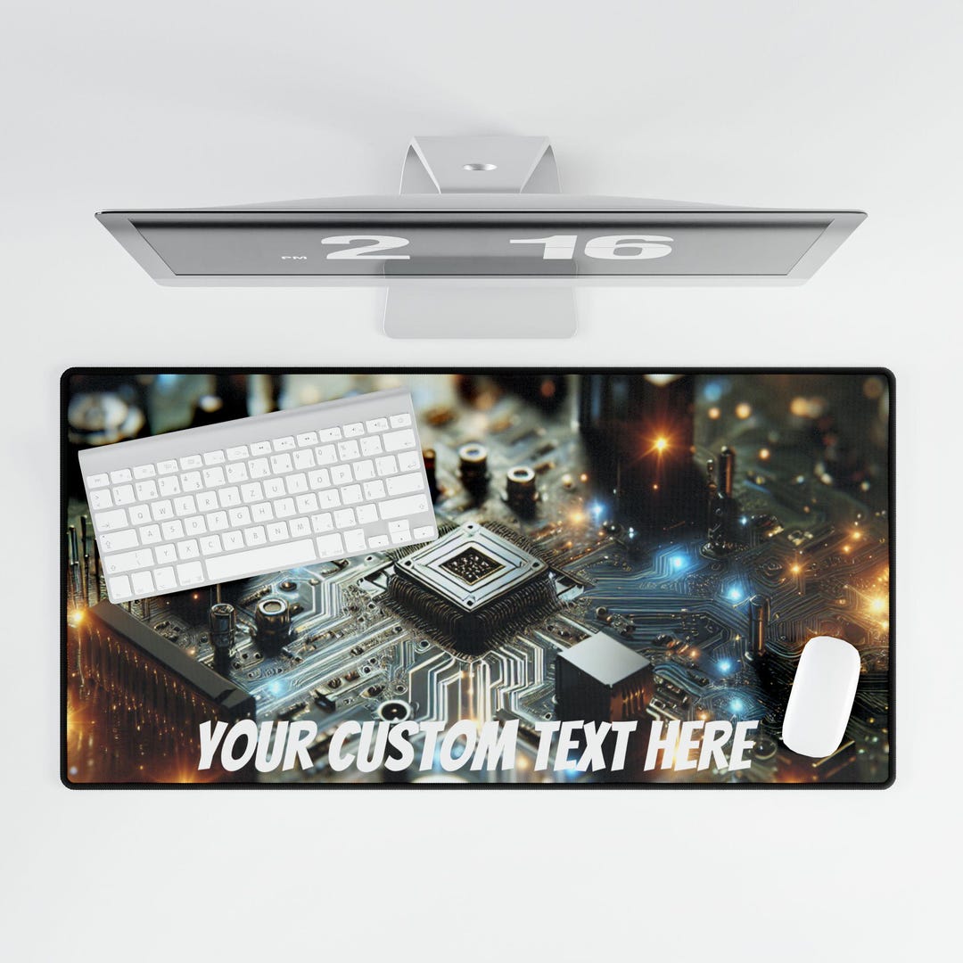 Circuit Personalizable Gaming Desk Mat - Personalizable Design, Gamer ...