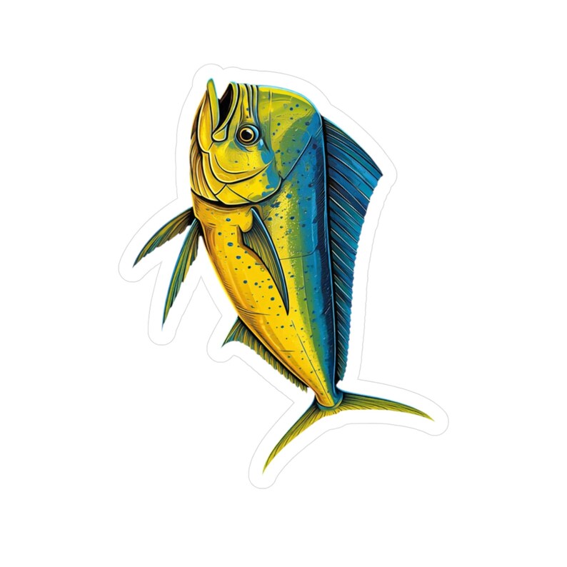 Mahi-mahi Decals, Tropical Fish Vinyl Stickers, Ocean Wildlife Car ...