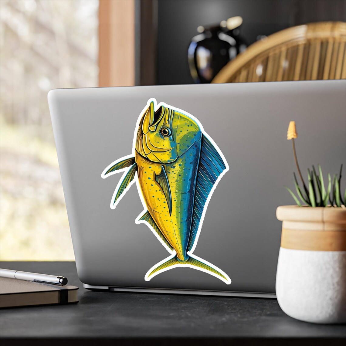 Mahi-mahi Decals, Tropical Fish Vinyl Stickers, Ocean Wildlife Car ...