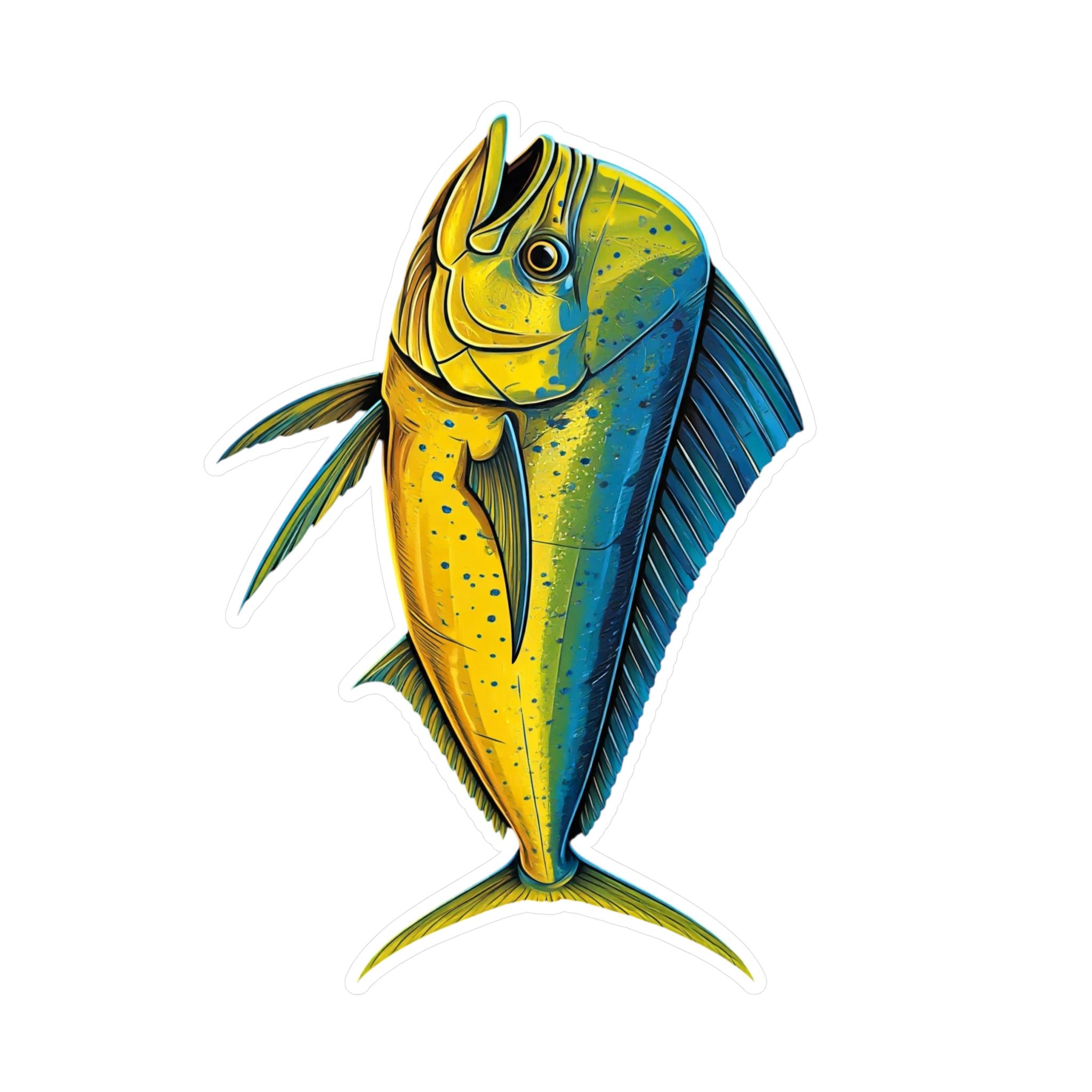Mahi-mahi Decals, Tropical Fish Vinyl Stickers, Ocean Wildlife Car ...