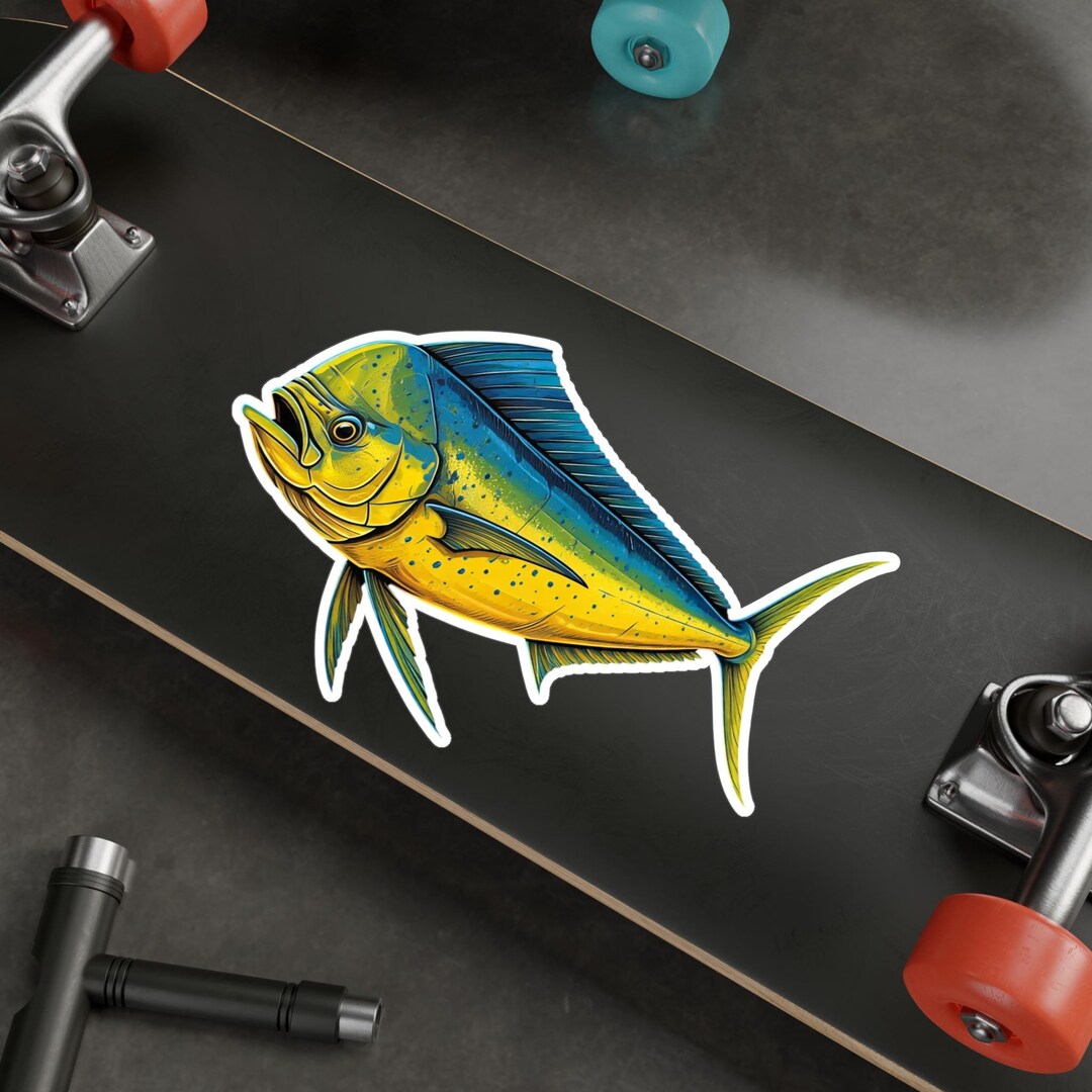 Mahi-mahi Decals, Tropical Fish Vinyl Stickers, Ocean Wildlife Car ...