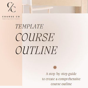 Course Outline Template – Plan Your Online Course Structure With ...