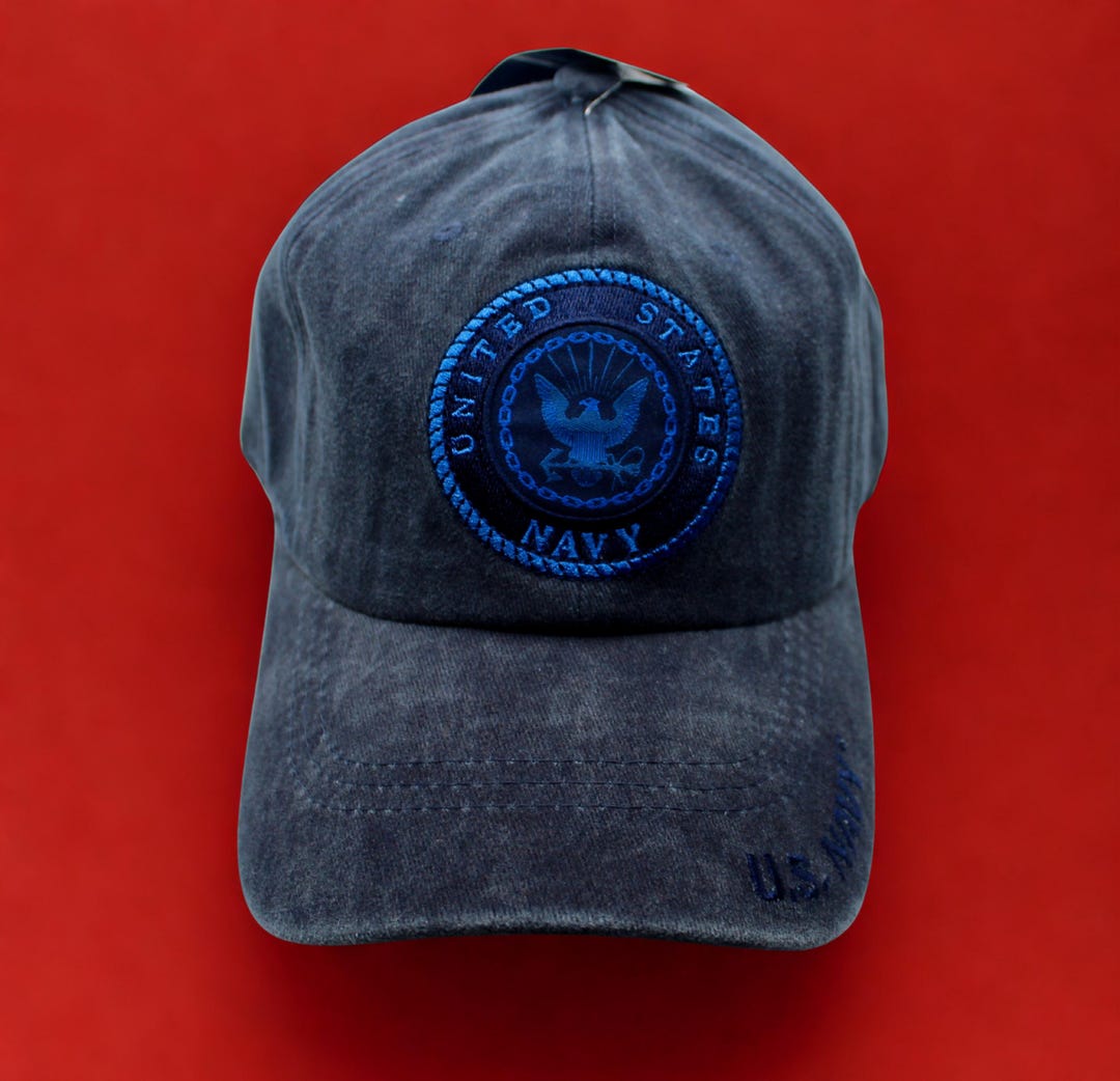U.S. Navy Hat. Officially Licensed U.S. Navy Cap. Adjustable Navy Blue ...