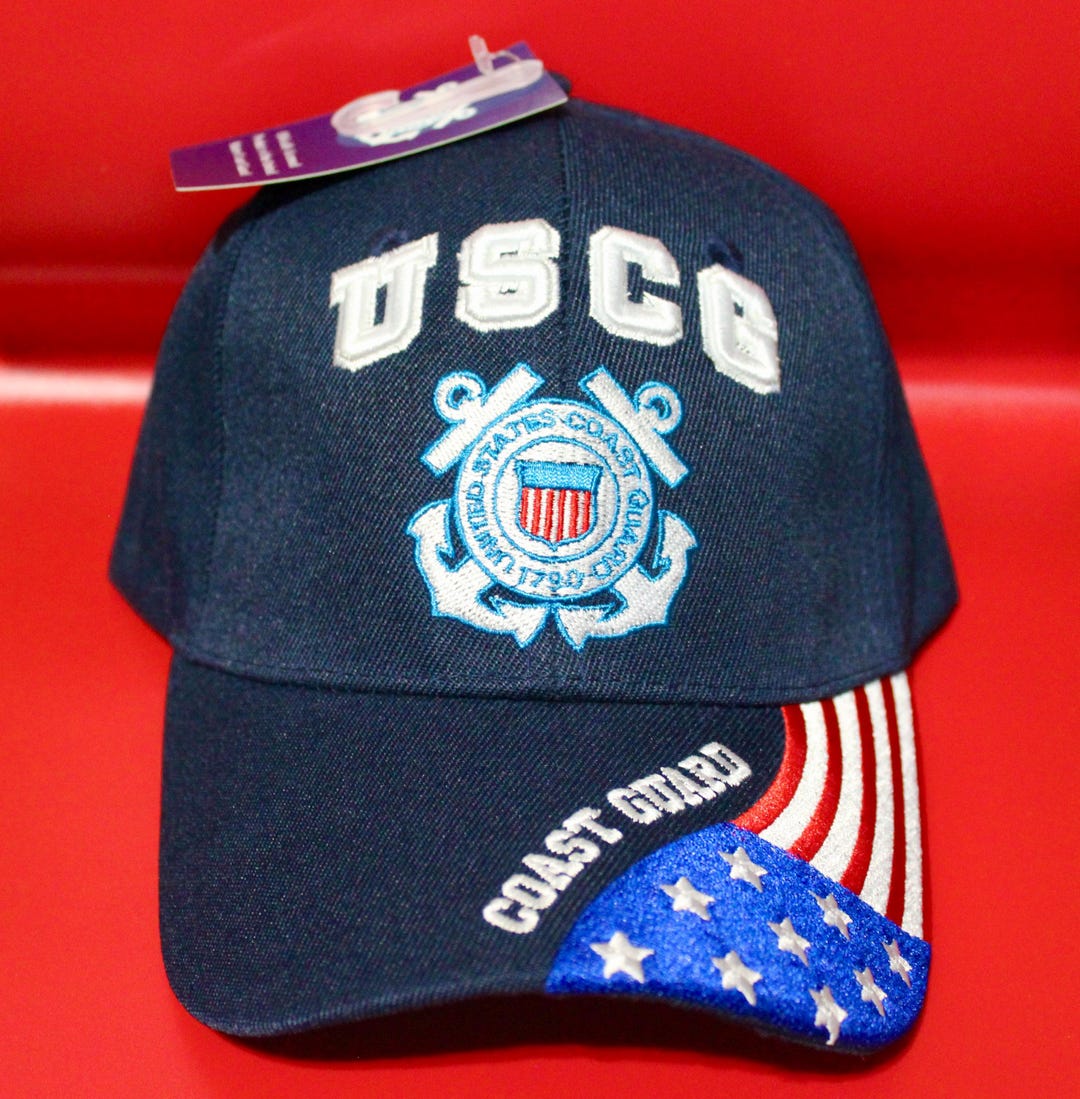 U.S. Coast Guard Navy Blue Hat. Officially Licensed U.S. Coast Guard ...