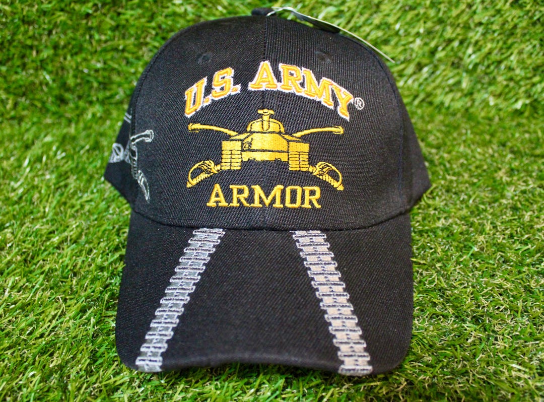 U.S. Army Armor Hat. Officially Embroidered Military Cap. Adjustable ...