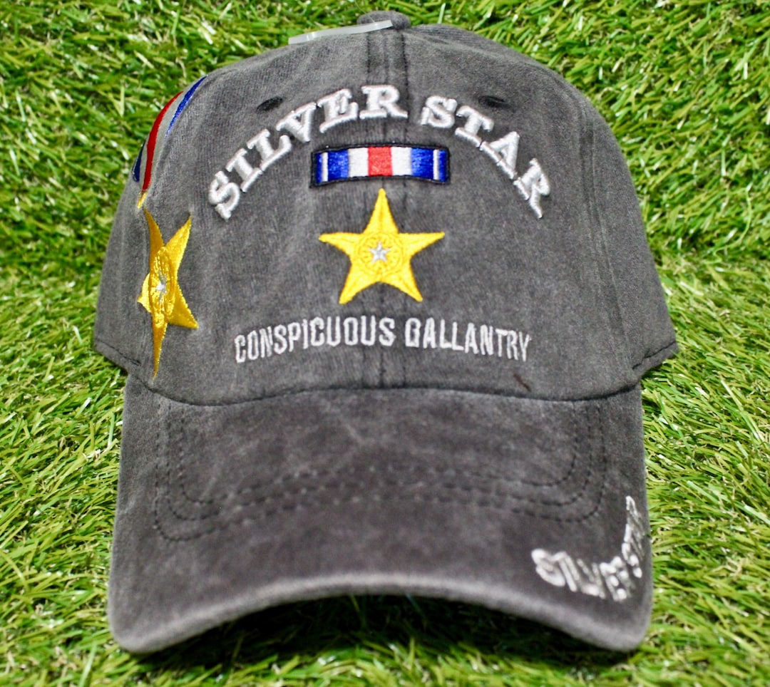 Silver Star Medal Baseball Hat. Officially Licensed U.S. Military ...