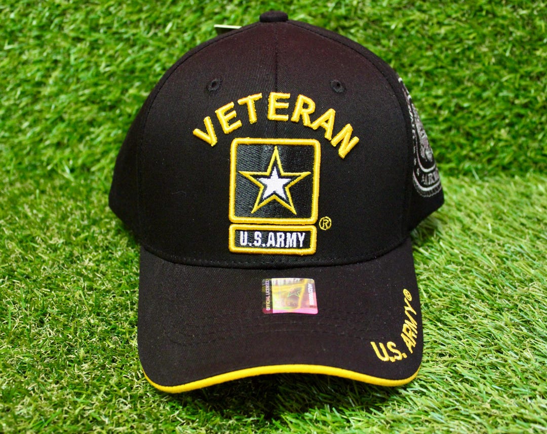 U.S. Army Veteran Hat. Officially Embroidered Military Cap. Adjustable ...