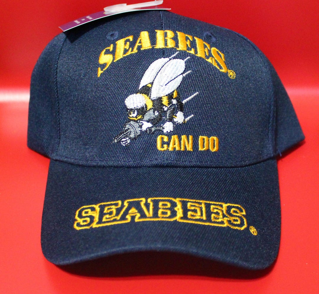 U.S. Navy Blue Hat. Officially Licensed Seabees U.S. Navy Cap ...