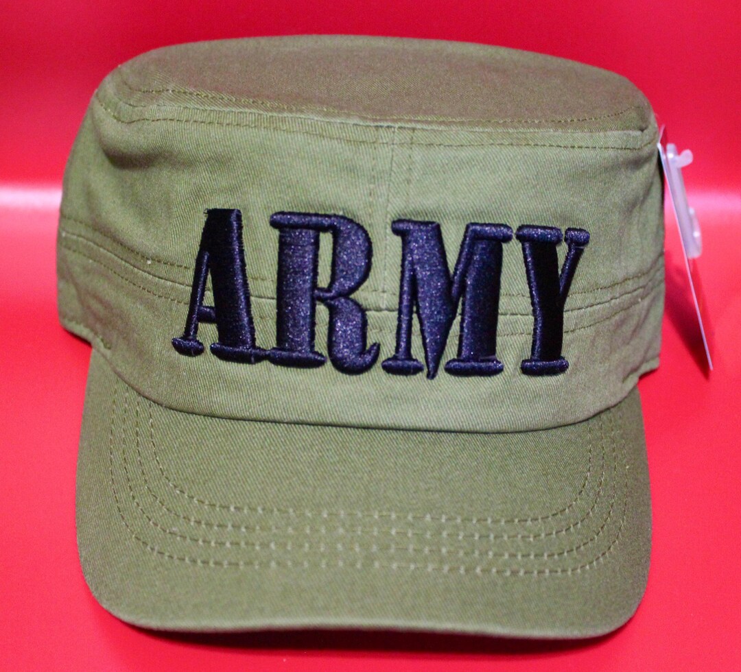 U.S. Army Hat. Officially Licensed U.S. Army Cap. Adjustable OD Green ...