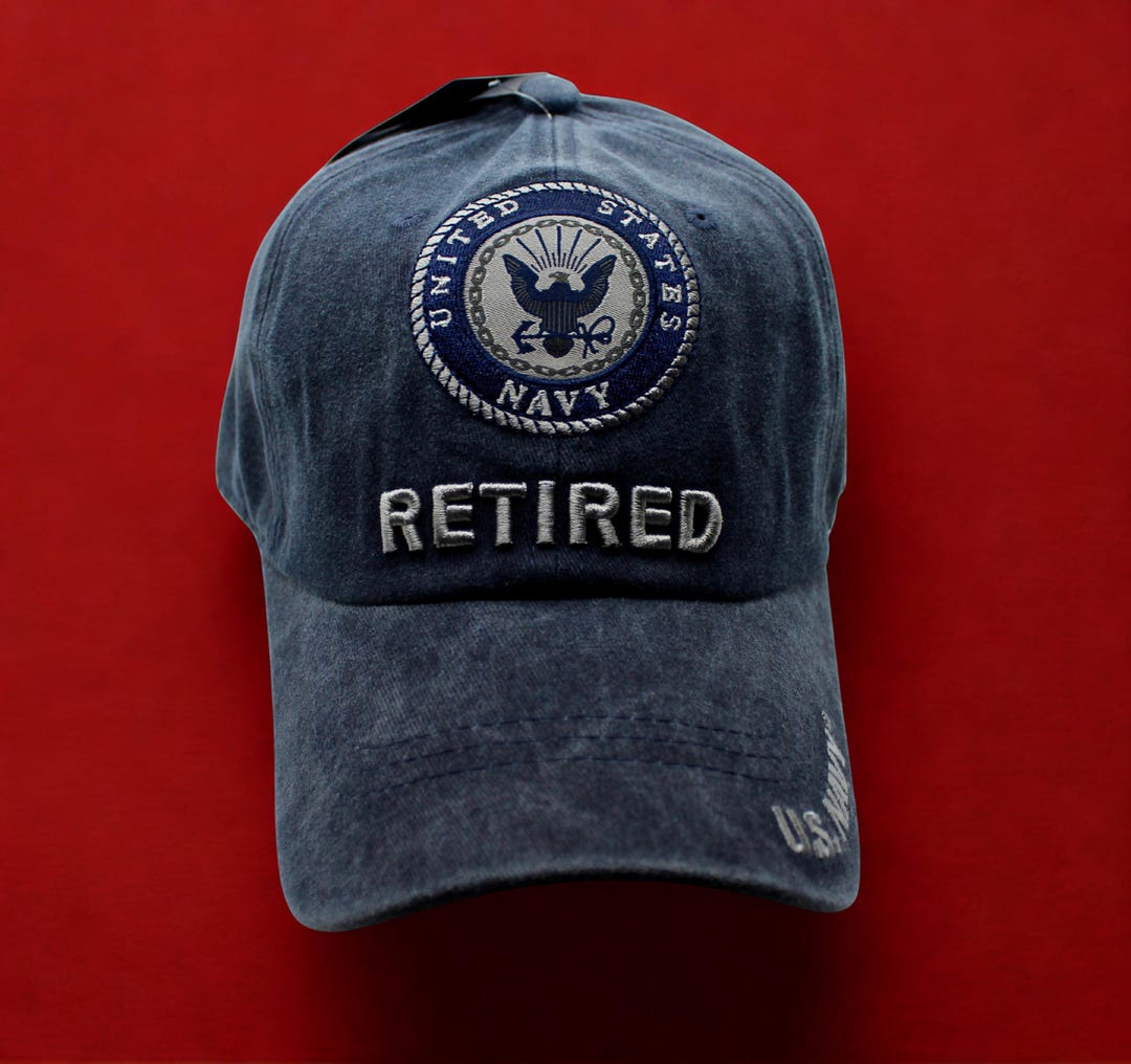 U.S. Navy Retired Hat. Officially Licensed U.S. Navy Retired Cap ...