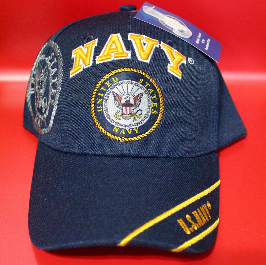U.S. Navy Hat. Officially Licensed U.S. Navy Cap - Adjustable Baseball ...