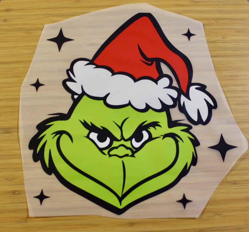 Christmas DTF Transfer. 12 Adult Size. Holiday Design Christmas Tree, Grinch Santa. Christmas ...