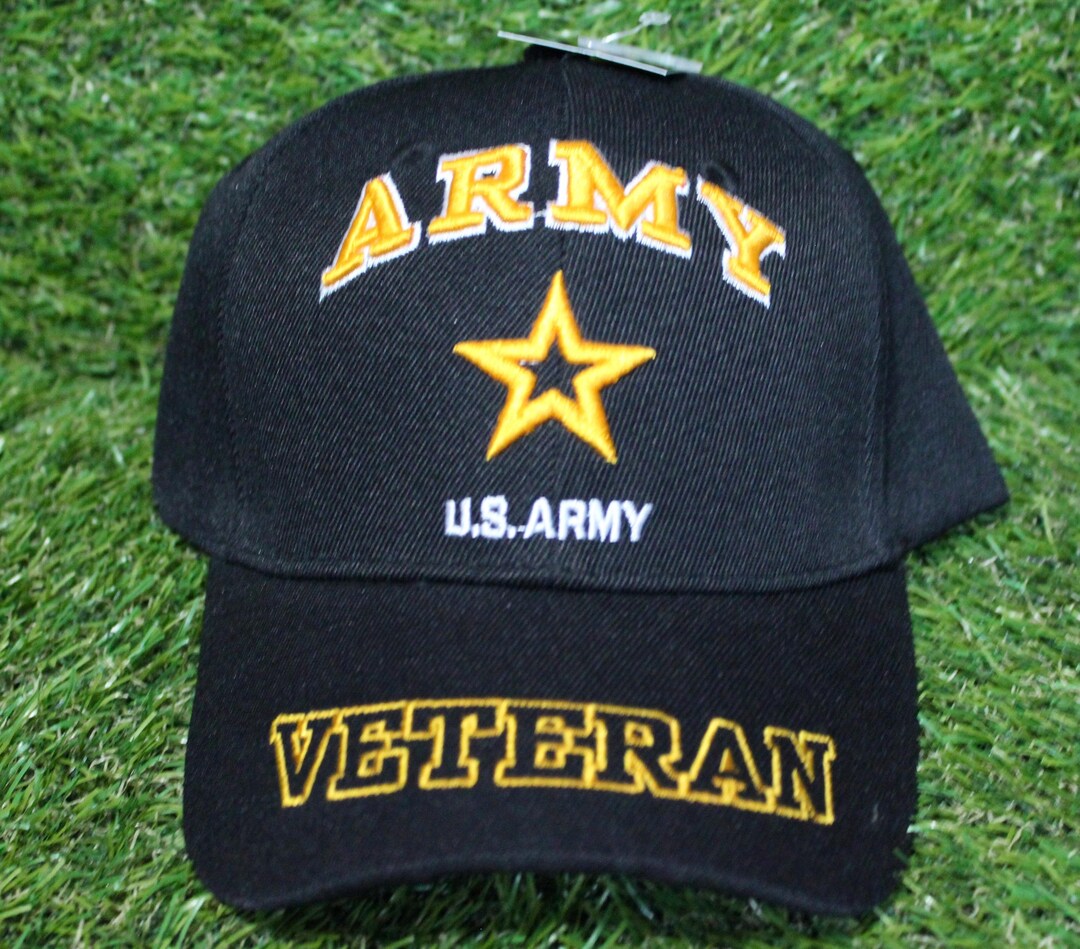U.S. Army Veteran Hat. Officially Embroidered Military Cap. Adjustable ...