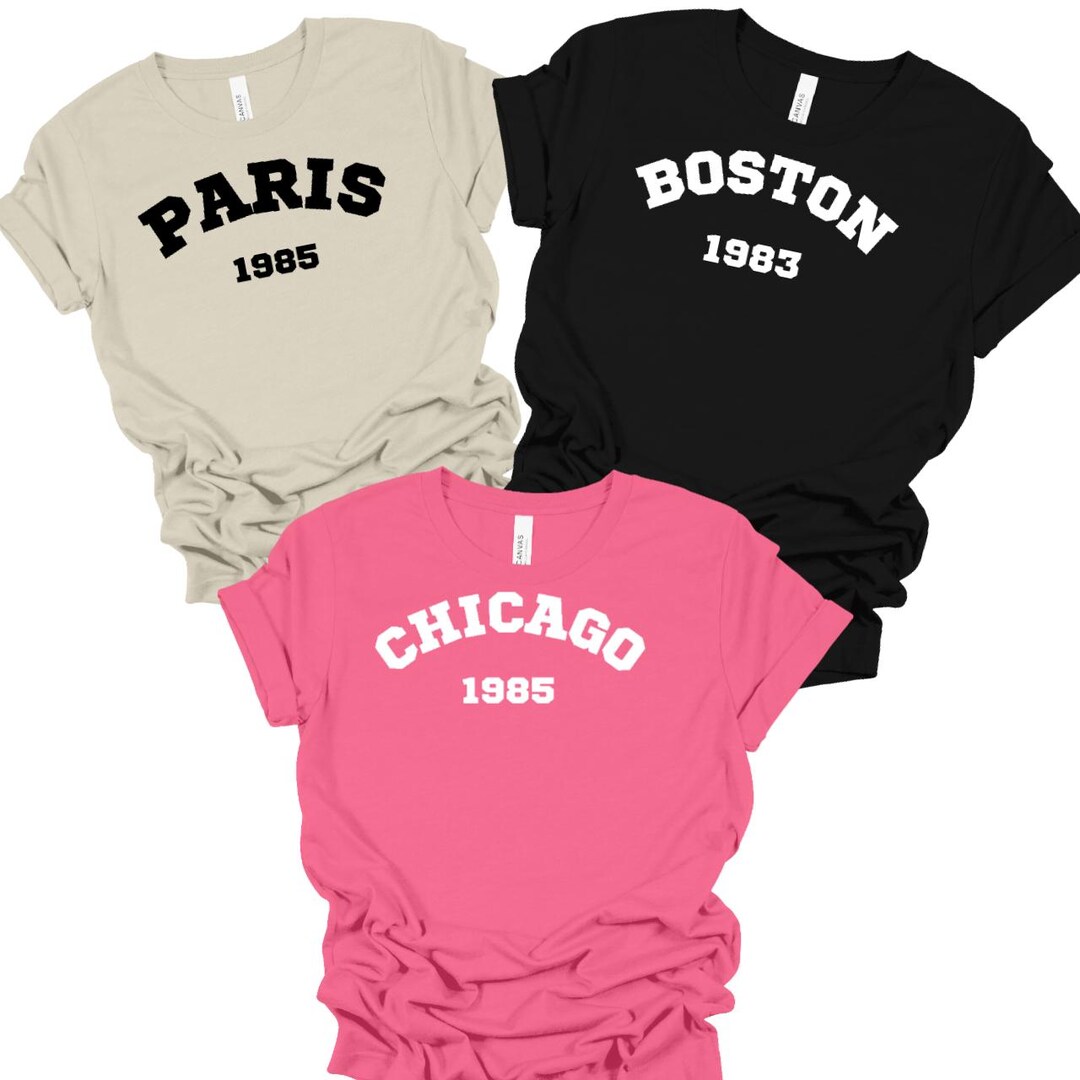 Custom City Shirt,retro City Custom, Wear Your City Custom Urban Vibes ...
