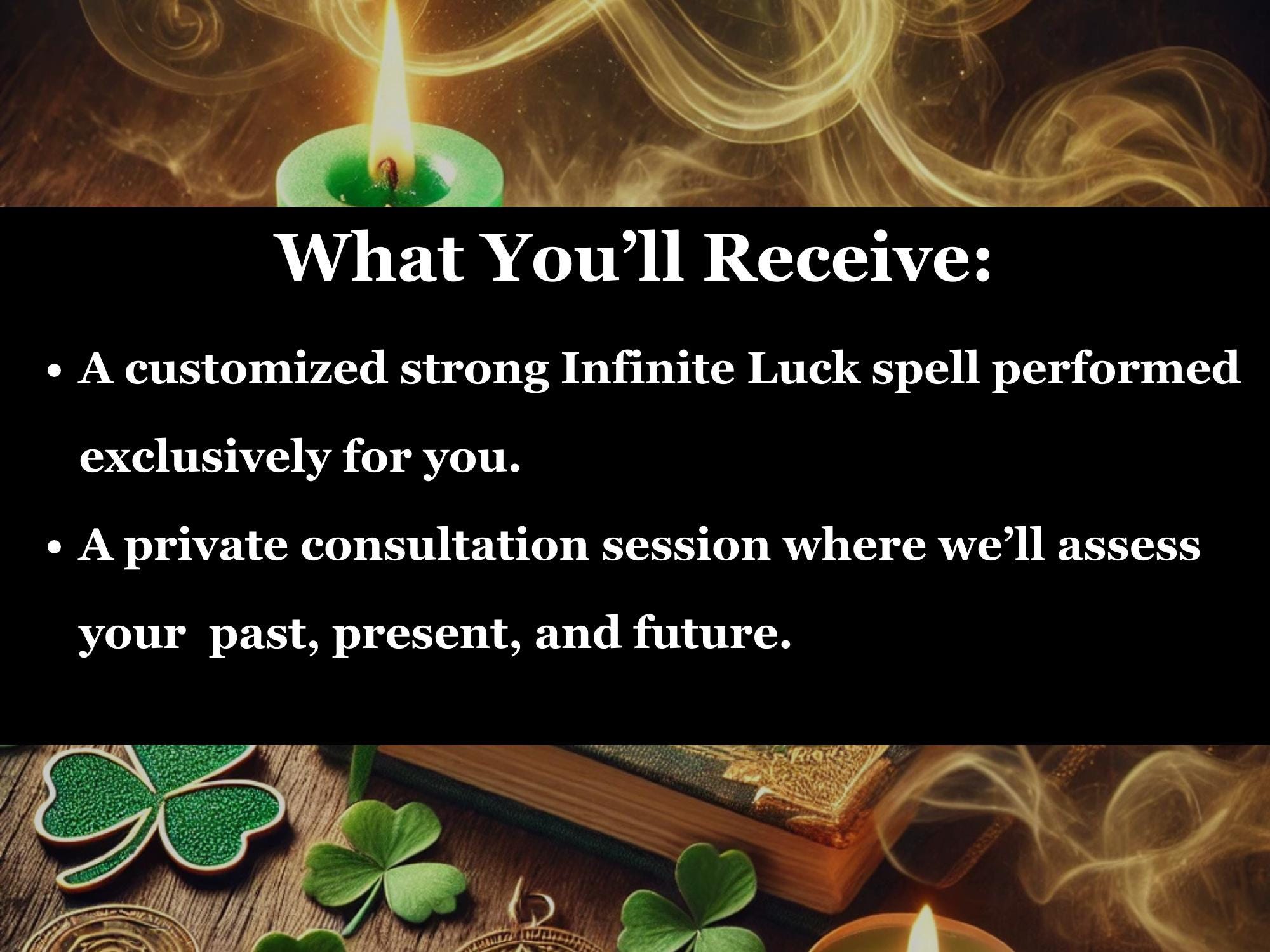 Infinite Luck Spell – Manifest Endless Fortune and Favor, Custom ...