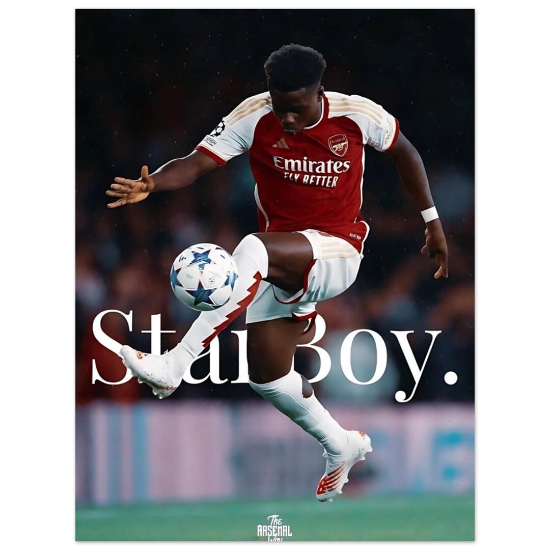 Bukayo Saka 'starboy' Classic Matte Paper Poster - Etsy