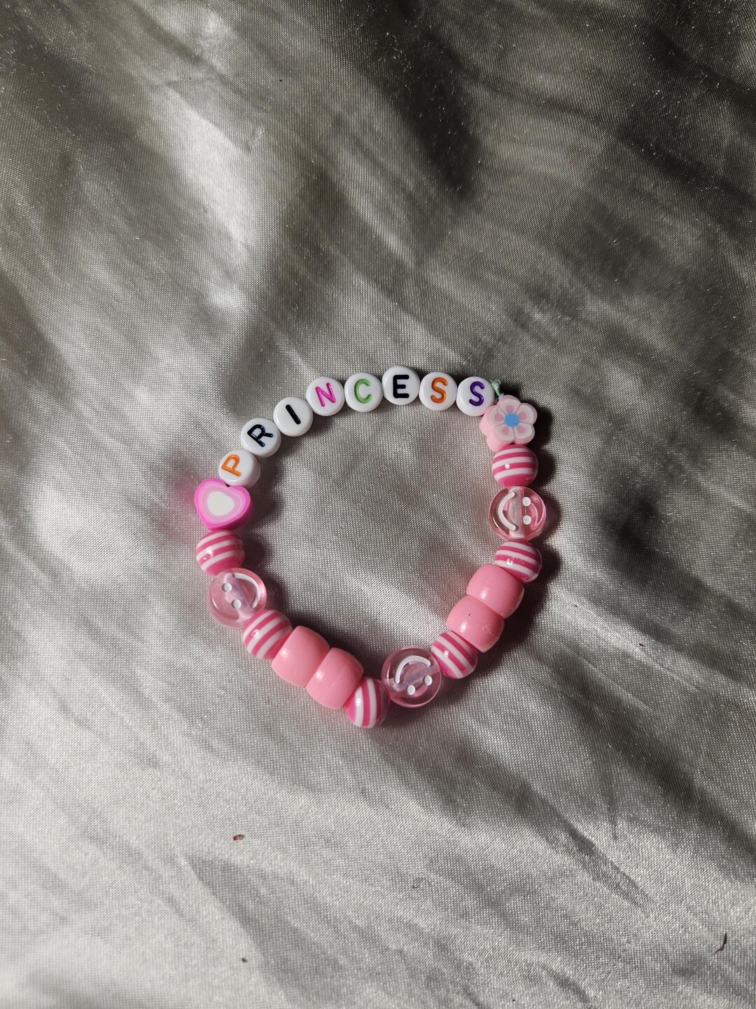 Pink Princess Kandi Bracelet 3 - Etsy