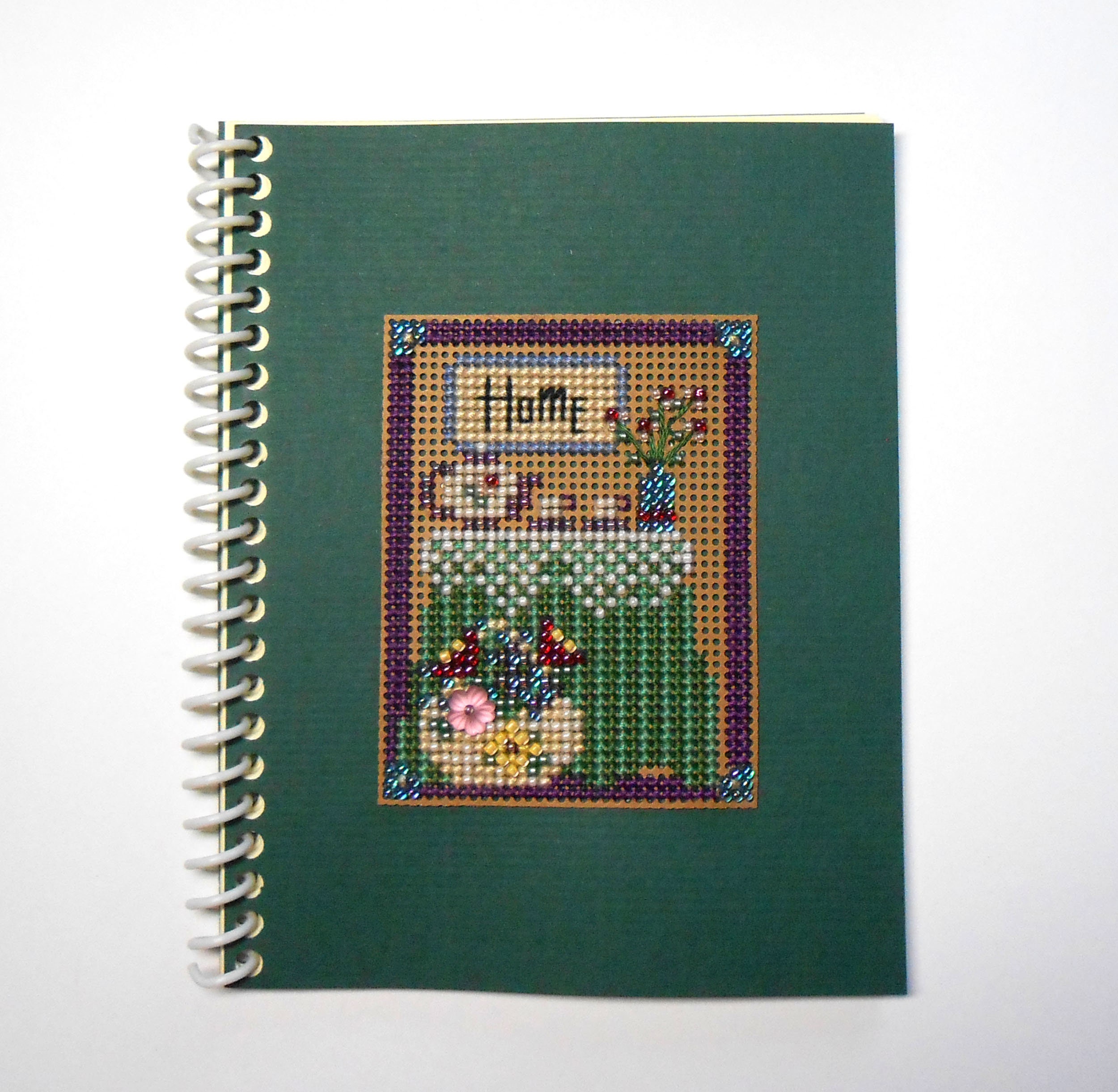Two for Tea Cross Stitch and Beaded Notebook Sketch Pad Free - Etsy