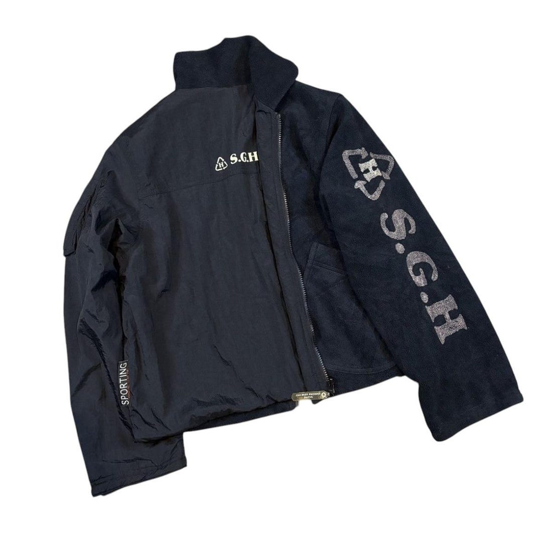 Rare 90's Hai Sporting Gear Active Gear Fleece Nylon Jacket Japan Made ...