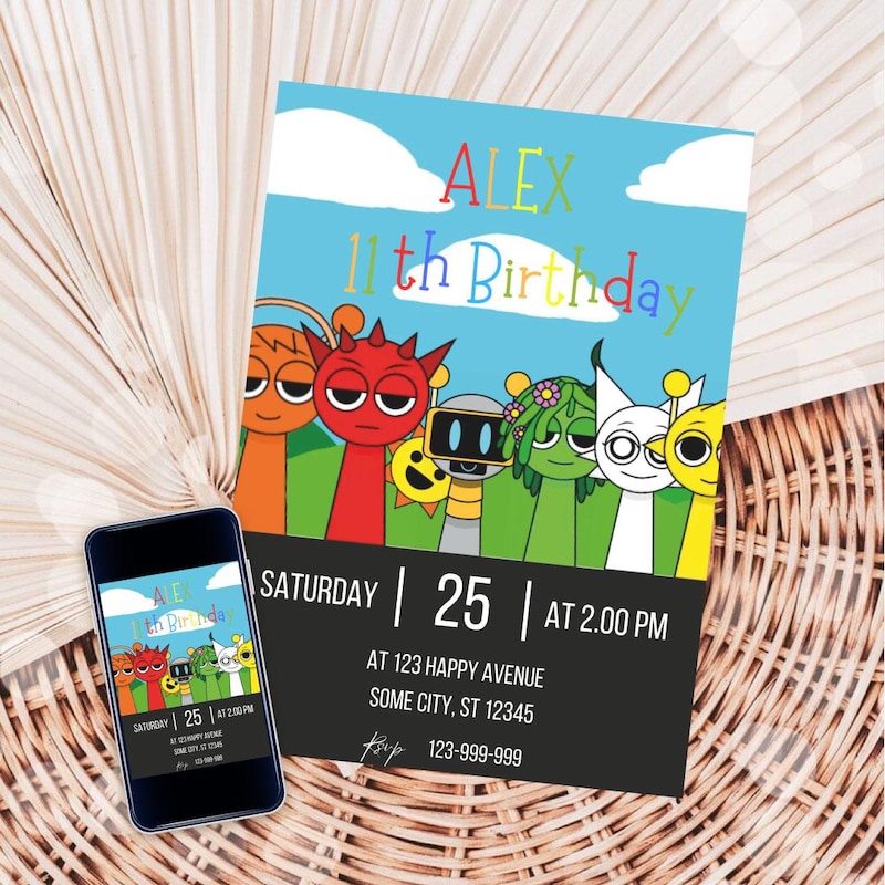 Sprunki Birthday Party - Etsy