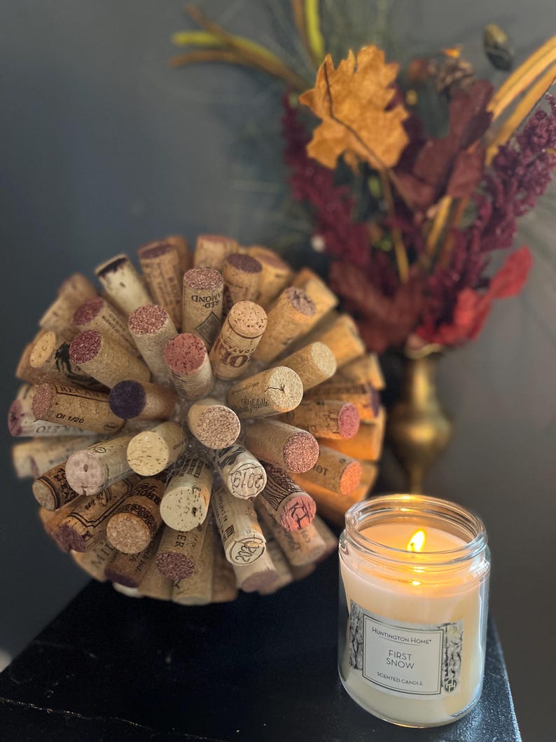Handmade Wine Cork Ball | Rustic Home Decor in Multiple Sizes | Eco ...