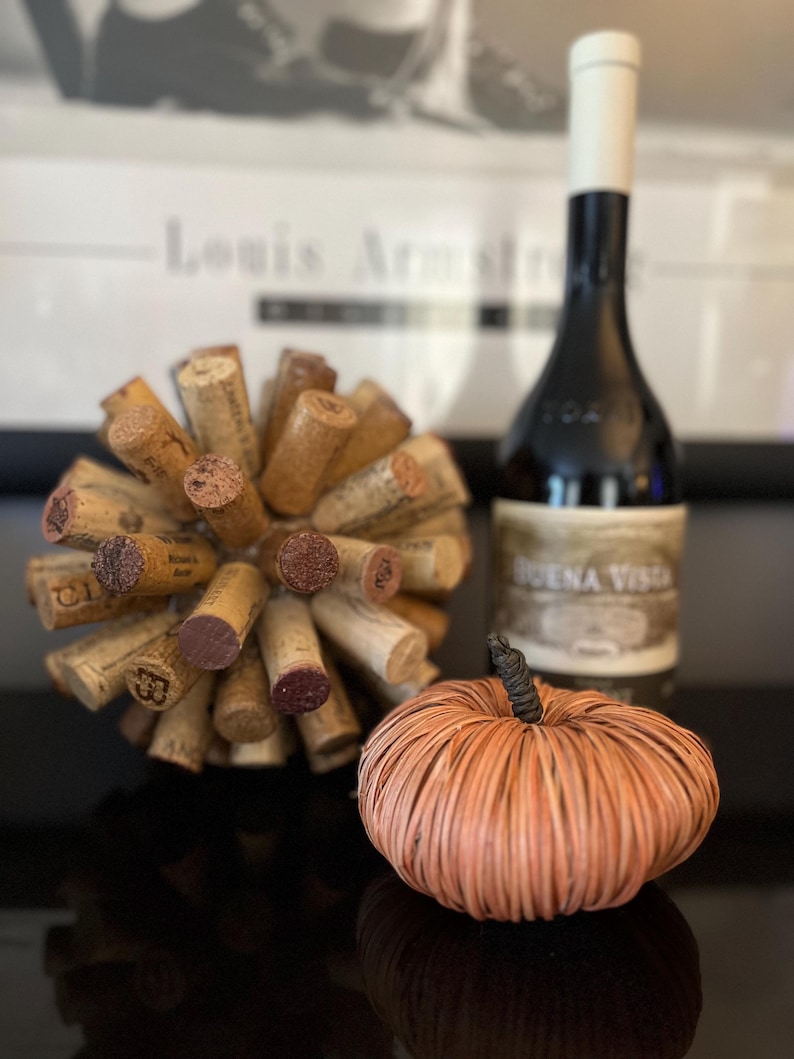 Handmade Wine Cork Ball | Rustic Home Decor in Multiple Sizes | Eco ...