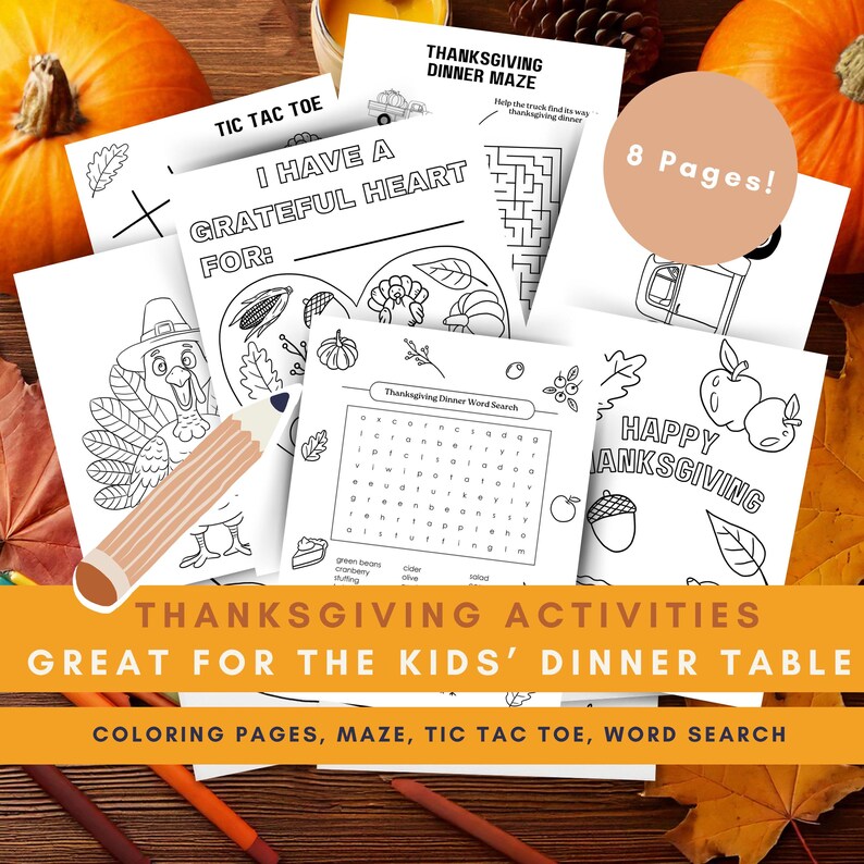 Thanksgiving Activity Kids, Thanksgiving Dinner Coloring Pages ...
