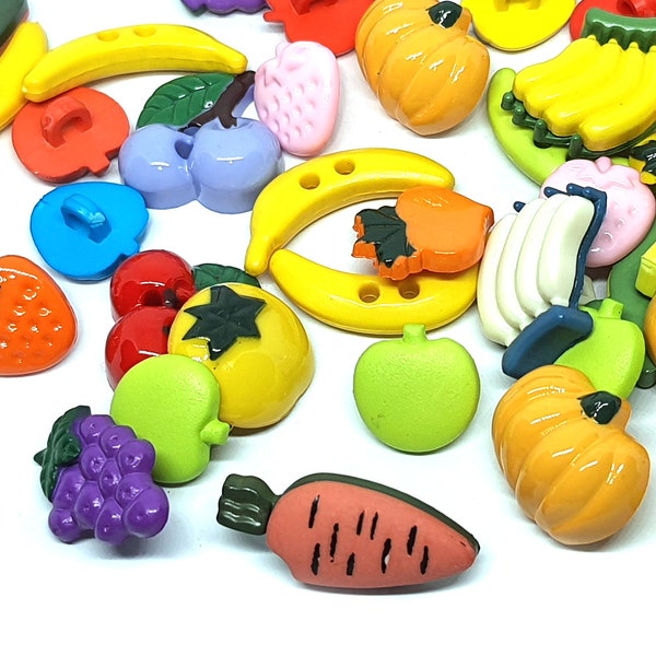 Fruit Buttons - Etsy
