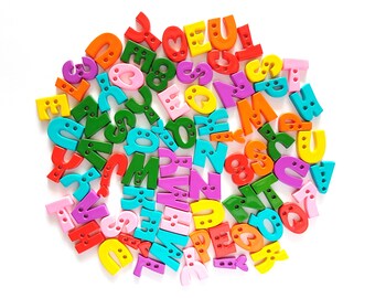 Letter of buttons | Etsy