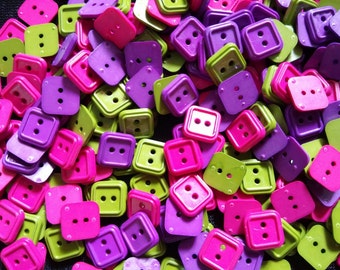 Square buttons | Etsy