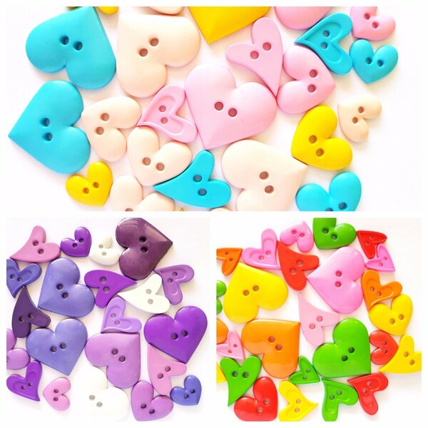 Heart Buttons - Etsy