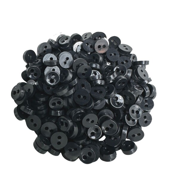 Tiny Black Buttons - Etsy