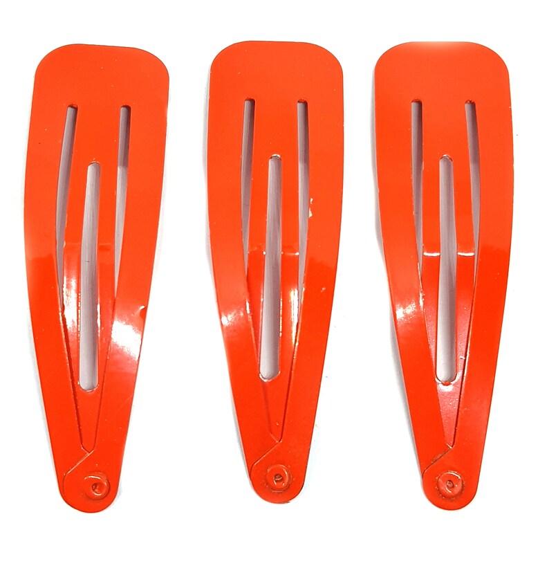 24 Pcs Big Hair Snap Clips Size 65 Mm Mix Colors | Etsy