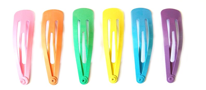 24 Pcs Hair Snap Clip Size 47 Mm Mix Bright and Pastel Colors - Etsy