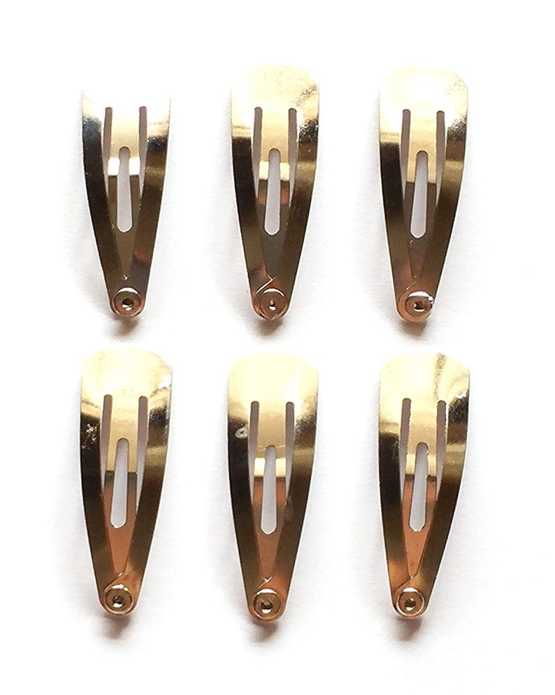 50 Pcs Silver Tone Hair Snap Clips Findings Size 50 Mm | Etsy